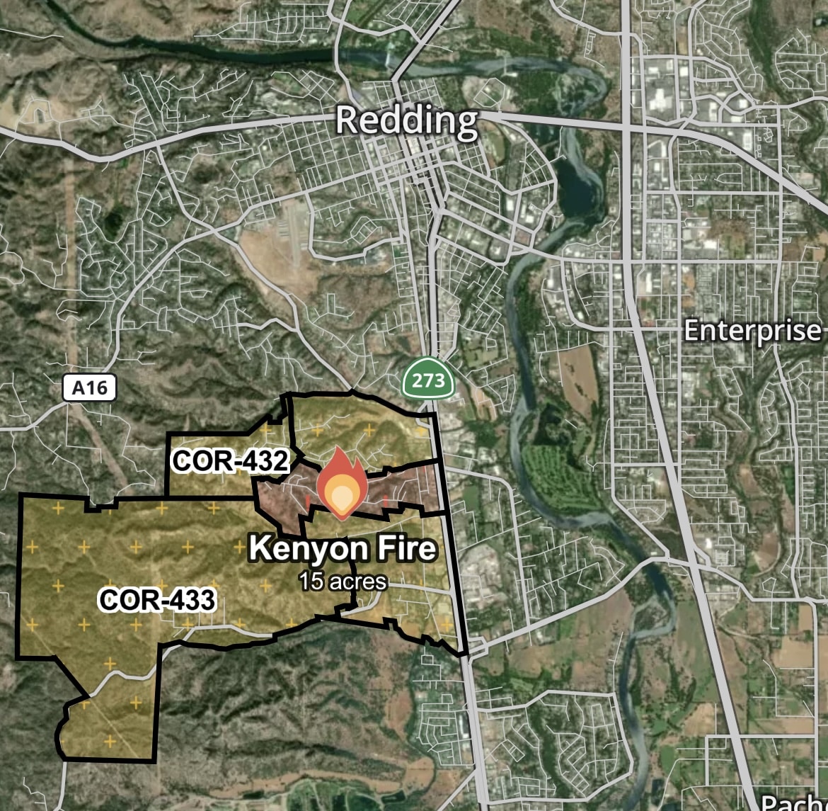 Evacuations Ordered for Kenyon Fire in Redding – Shasta Scout