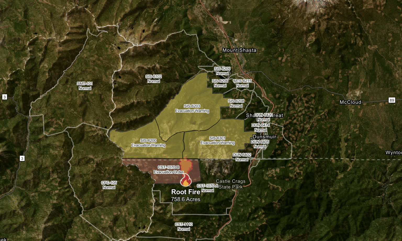 Forest Services names errant campfire as cause of Root Fire – Shasta Scout