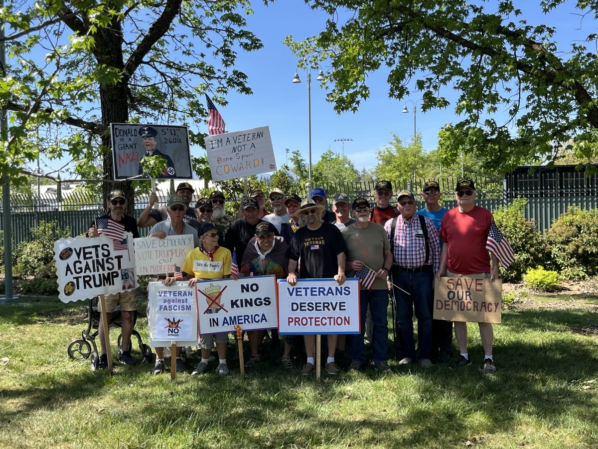 Redding No Kings protest draws 2,000 as seniors and veterans show up ...