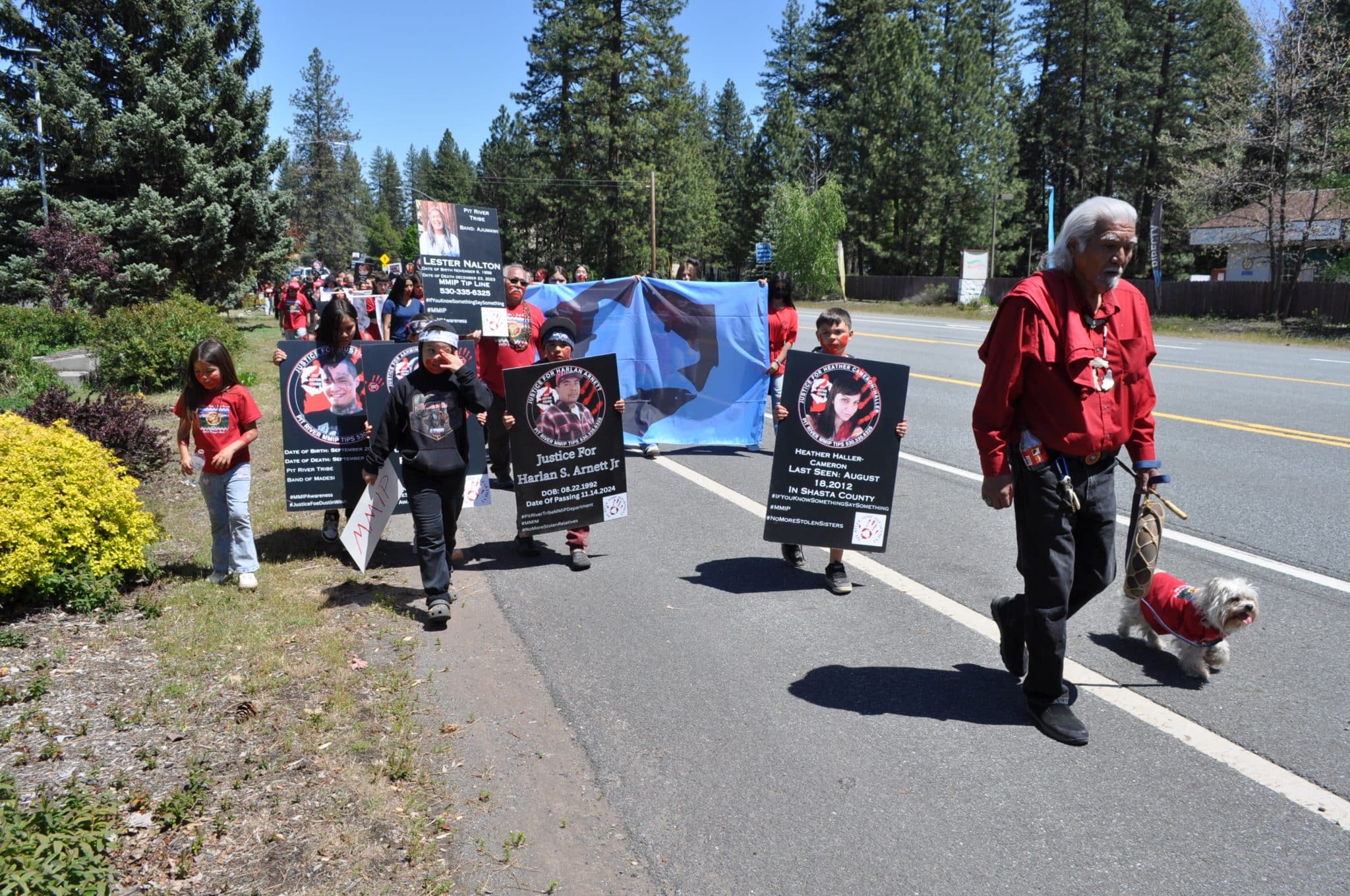 Native community marches through Burney to raise awareness for the ...
