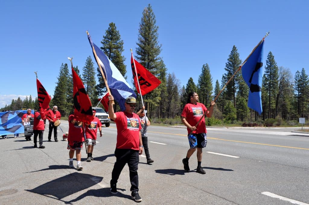 Native community marches through Burney to raise awareness for the ...